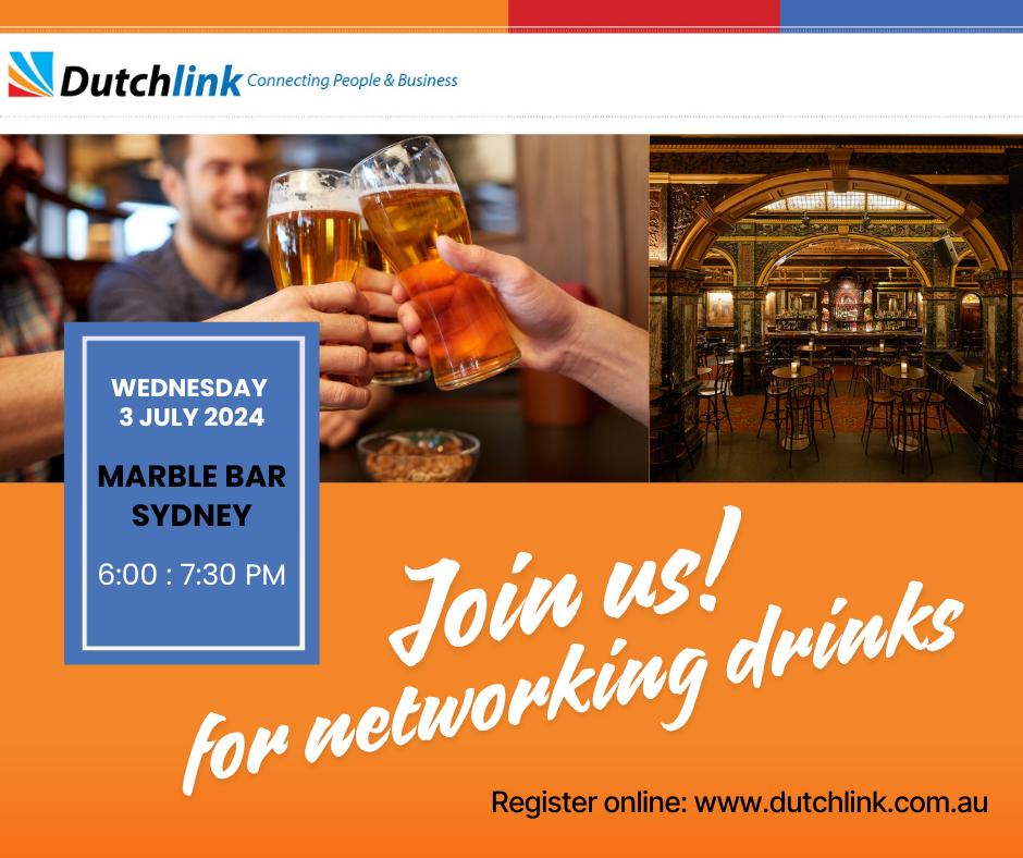 Dutchlink Sydney » Past event 3 July 2024 – Dutchlink Networking Drinks